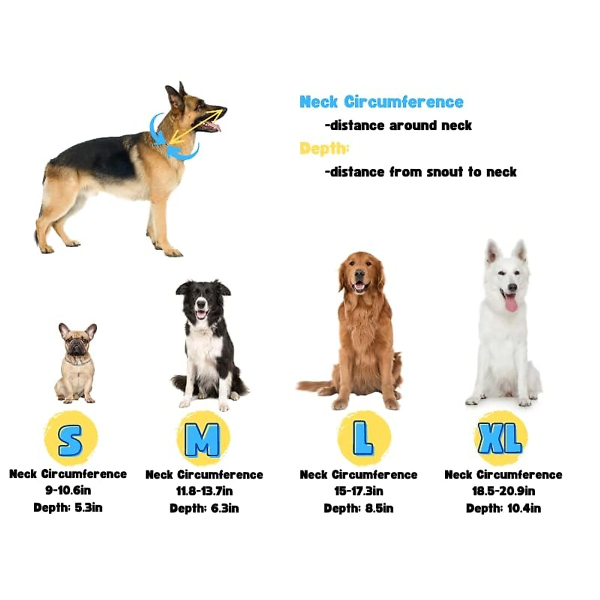 Generic Extra Large Pet Recovery Collars Extra Large Blue