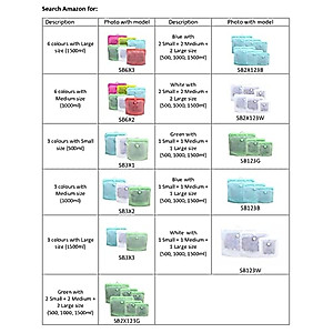 Reusable Silicone Ziplock Food Bags with 100% Leak Proof | 100% Sustainable, Zero Plastic | Microwave safe, Freezer Safe & Dishwasher Safe | Reusable bags with 3 Sizes(2 Small, Medium, Large) | a Hook For Easy Hanging