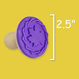 Cookie Stamp Harvest Holiday Food Stamper - Pumpkin and Harvest Leaf Design - Desserts Food or Ink Stampers - 2 Piece Set