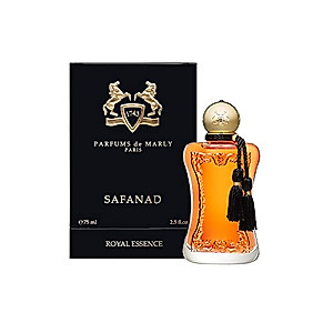 PARFUMS DE MARLY - Safanad - 2.5 Fl Oz - Parfum For Women - Top notes Orange, Pear, Petitgrain Essence - Heart notes Ylang-Ylang, Orange Blossom, Jasmine Sambac Absolute - Base notes Amber - 75ml