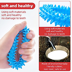 Hurray 3 Pack Puppy Teething Chew Toys for Relieve Itching and Clean Teeth - Dog Toys for Small Dogs, Puppies Dog Teething Toys - Size Small, Pet Supplies Rubber Dental Chew Toy - Up to 15 lbs