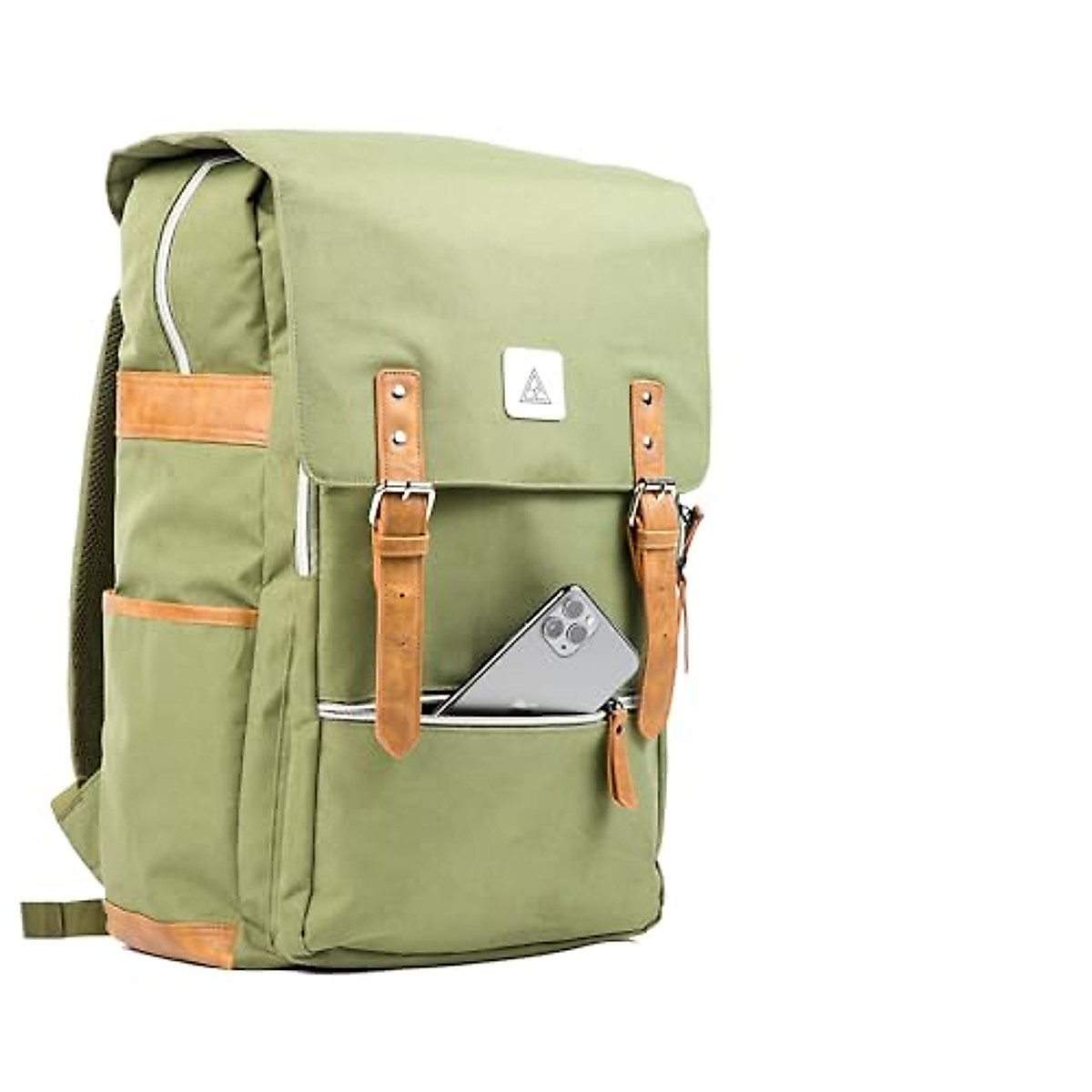 Chef Knife Bag with Leather Knife Roll Holds 10 Knives-Travel Friendly Tool bag backpack with USB Charging Port- Ample Storage Knife Carrying Case w/Back Pocket for Laptop-Sturdy & Stylish Chef Bag