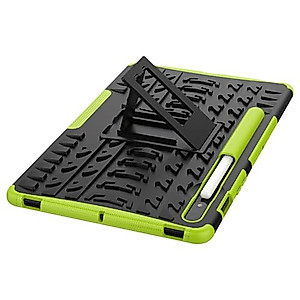 DWaybox Tablet Case for Samsung Galaxy Tab S9 FE SM-X510/X516B 10.9 inch Released 2023, 2in1 Dual Layer Combo Rugged Heavy Duty Shockproof Protective Cover with Kickstand -Green
