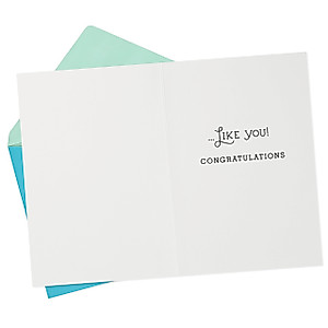 Hallmark Congratulations Card or Graduation Card (Fern Pattern)