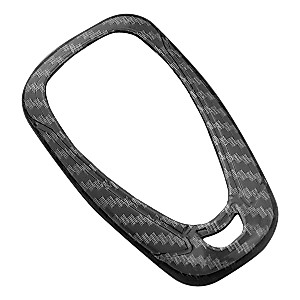 HelloAuto Key Fob Shell Case Protector Holder Compatible with Malibu Camaro Cruze Traverse Sonic Volt Bolt Equinox, Carbon Gloss Fiber Cover Case