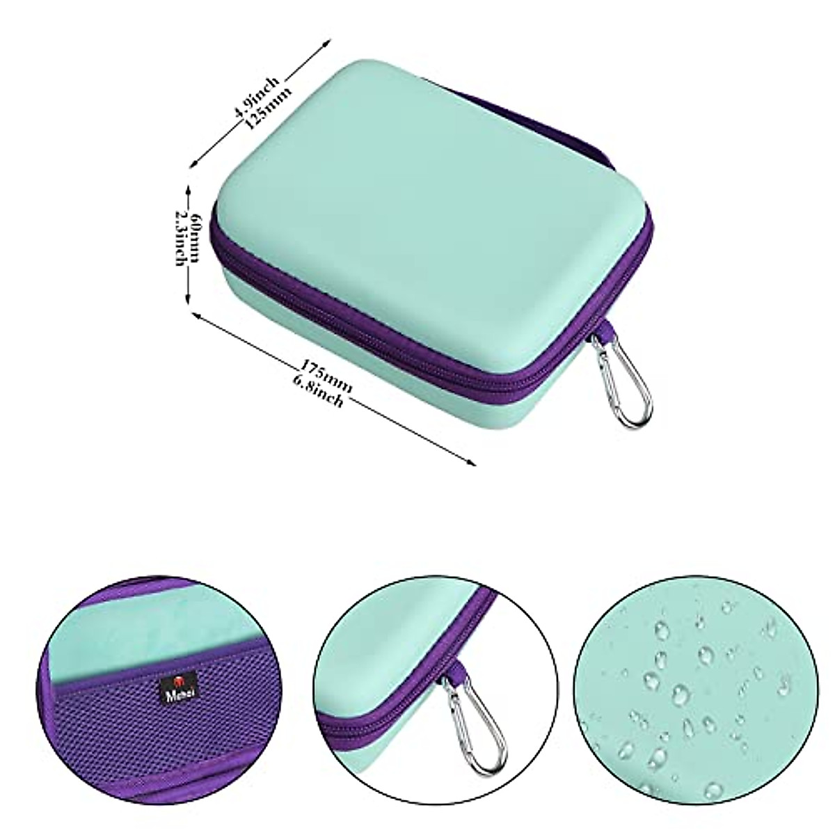 Mchoi Hard Portable Case Fits for JBL JR 300BT Kids On-Ear Wireless Headphones, Case Only