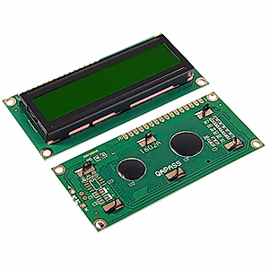 AITRIP 5 pcs HD44780 1602 LCD Display Module DC 5V 16x2 Character LCM Green Blacklight for Arduino Also Compatible with Raspberry Pi STM32 DIY Maker Project(Without Adapter Chip)
