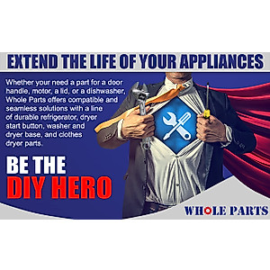 Upgraded Lower Wash Arm Assembly Part #5304507158 -Replacement & Compatible With Some Frigidaire Dishwashers - Replaces 5304507158 - Non-OEM Appliance Parts & Accessories - 2Yr Warranty by Whole Parts