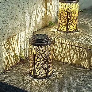 Hanging Solar Lights Outdoor - Solar Lanterns Garden Solar Patio Table Lamps Decorative SUNWIND 2 Pack for Garden, Backyard, Tree, Porch, Wall, Fence