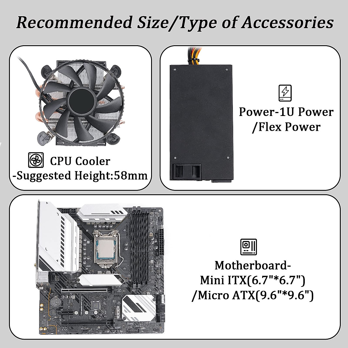 AUDHEID K7 8 Bay NAS Case, Computer Enclosures Compatible Micro-ATX Mini-ITX Motherboard, 3 x Fans, 8 x 2.5/3.5" Tray, Network Attached Storage Server for Home(Diskless)
