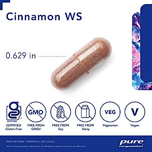 Pure Encapsulations Cinnamon WS | Patented Water-Soluble Extract for Healthy Carbohydrate Metabolism | 120 Capsules