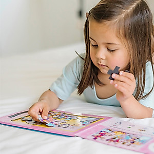 Melissa & Doug Take-Along Magnetic Jigsaw Puzzles Travel Toy Princesses (2 15-Piece Puzzles)