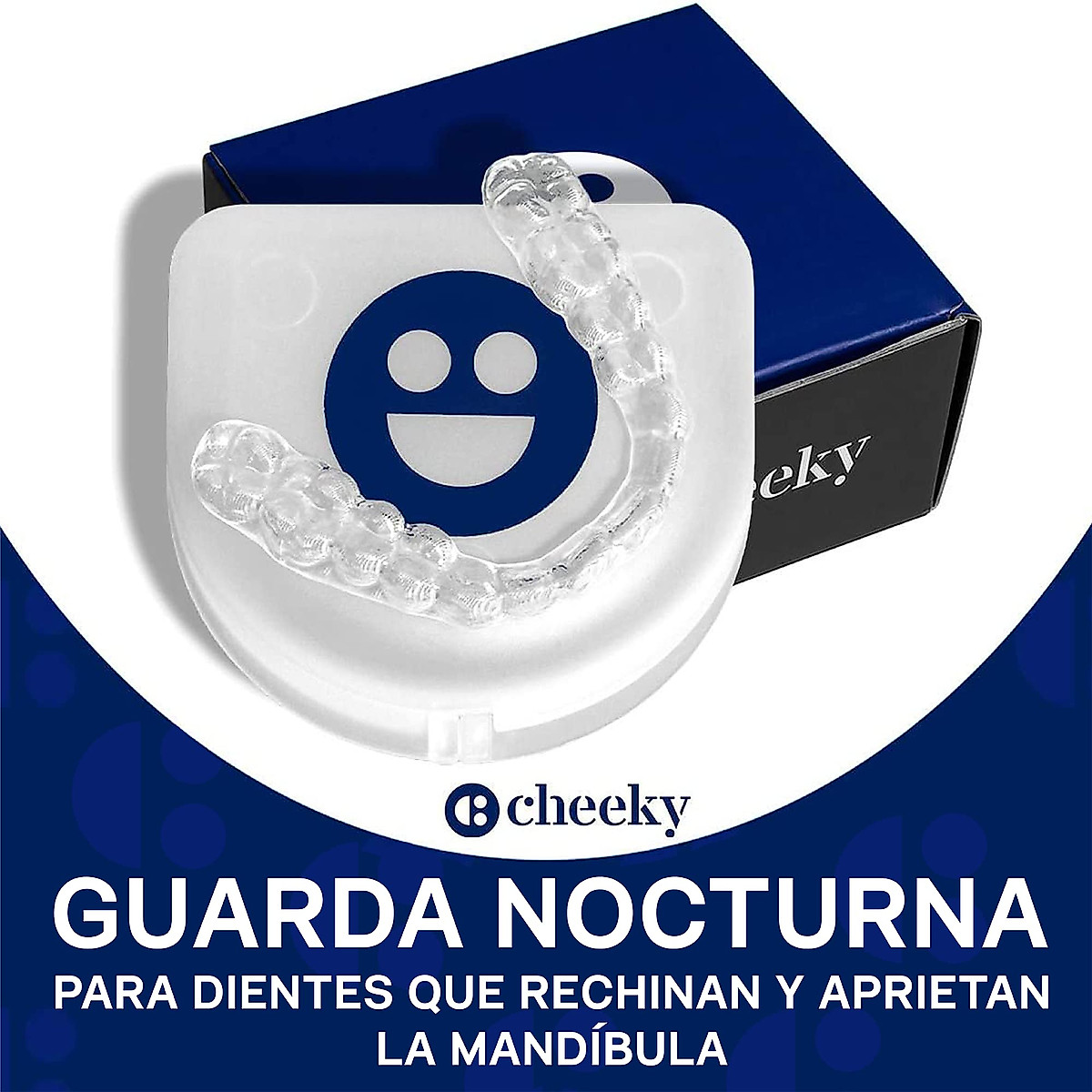Retenedores de Dientes Cheeky | Los Mejores Protectores para Dientes Ortodoncia | Protector Bucal Contra el Bruxismo | Protectores para Los dientes para bocxear, Dolores de cabeza/Cuello, TMJ