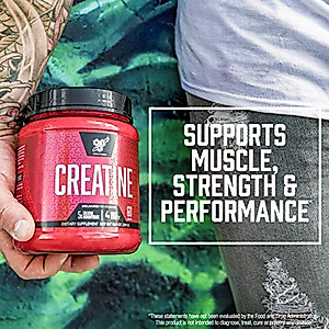 BSN Micronized Creatine Monohydrate Powder, Unflavored, 2 Months Supply-60 Servings