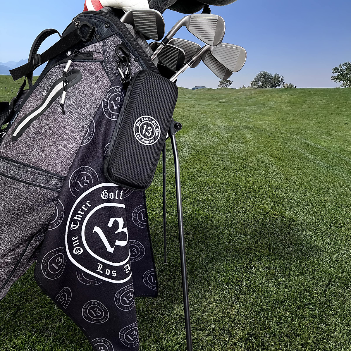 One Three Golf Club Golf Glove Holder and Protective Case - Keep Your Glove Dry with Storage for Your Phone, Keys, Tees, Ball Makers, Divot Tools and More | Golf Glove Case for Men and Women Golfers