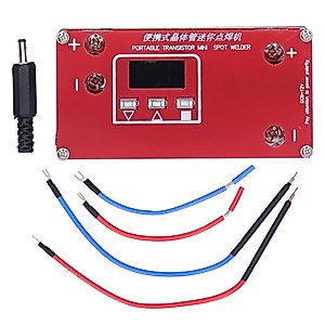 Spot Welder, Portable Transistor Spot Welder with LCD Screen DIY Mini Spot Welder Spot Welding Machine Equipment Handheld Welding Pen Kit for Battery
