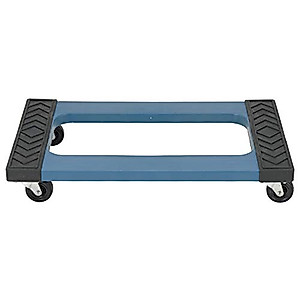 Vestil PDOC-1830 Plastic Dolly Rubber End, 1000 lbs Capacity, 30" Length x 18" Width x 5-1/2" Height Deck