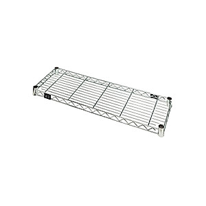 Quantum Storage 1248C Extra Shelf for 12" Deep Wire Shelves, Chrome Finish, 800 lb. Load Capacity, 1" Height x 48" Width x 12" Depth