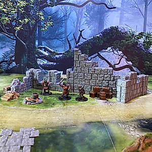 Extruded Gaming Wall Ruins Set 2