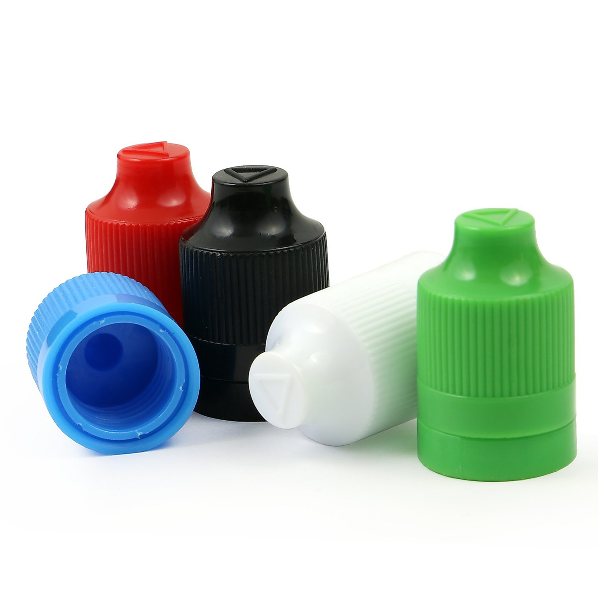 30ml PE Unicorn Pen Plastic Bottle with Child Resistant Tamper Evident Cap (5 Pack) Multicolor, Black Blue Green Red White