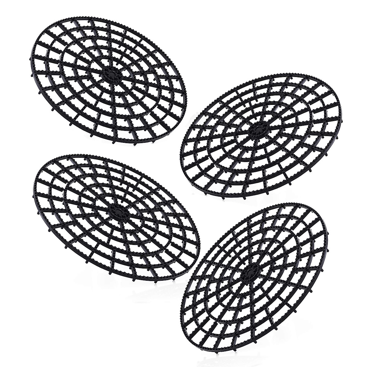 Patio & Deck Floor Protector (Set of 4) 12 in. Perfect Outdoor Plant Trivet Plant Stand Outdoor Plant Base Outdoor Plant Stands for Patio Deck Planter Plant Coaster Trivet Plant Deck protectors plants