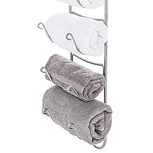 W Home Bathroom Kitchen Wall Mount Hanging Multi Purpose Wine Rack/Hand & Bath Towels