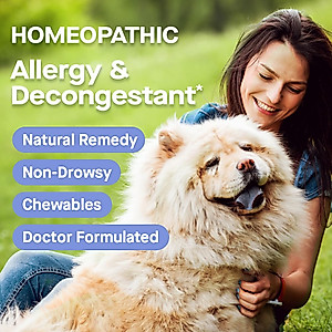 Genexa Allergy Care for Adults | Non-Drowsy, Allergy & Decongestant Relief | Delicious Organic Acai Berry Flavor | Homeopathic Remedy Made Clean | 60 Chewable Tablets