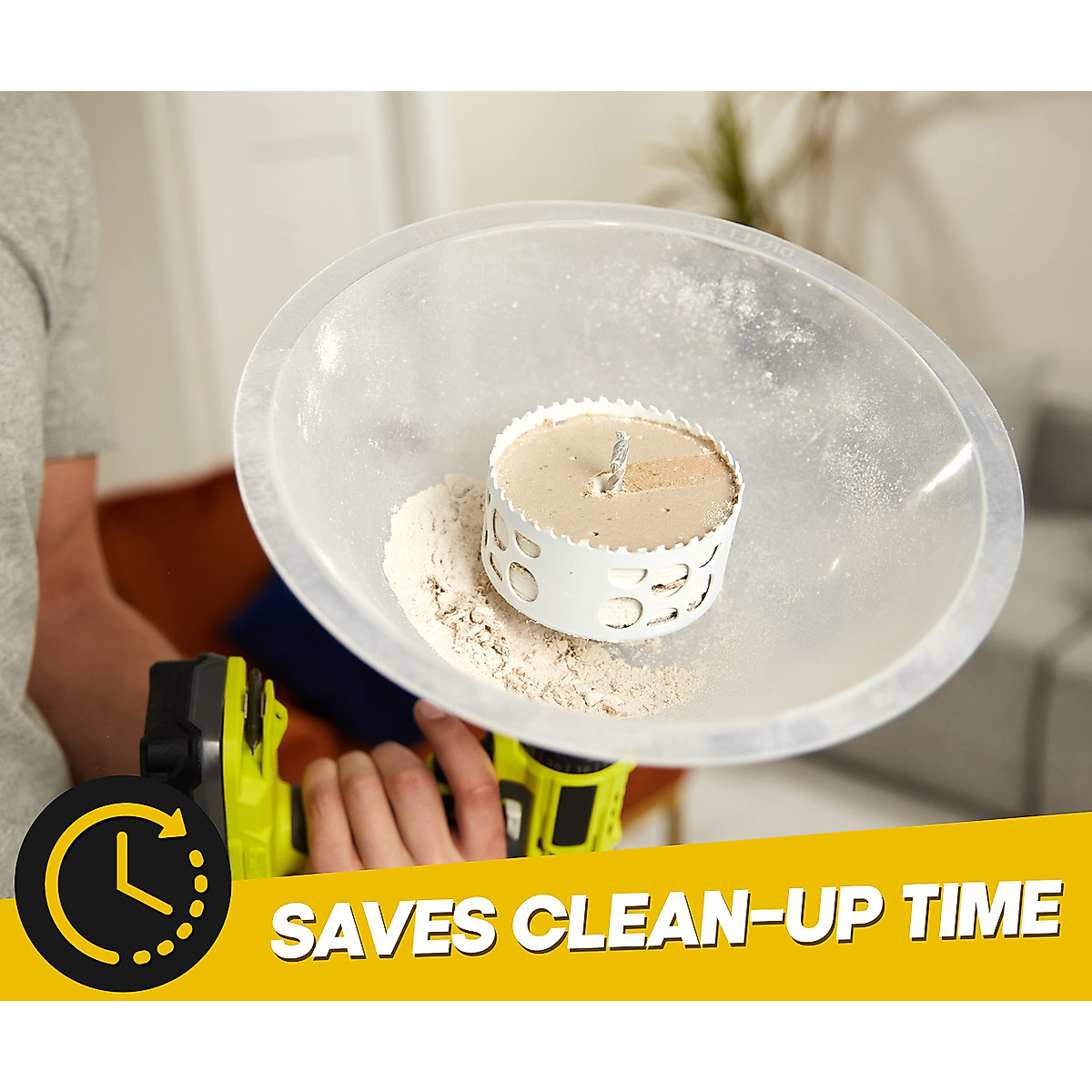 Hole Saw Dust Bowl (2 Pack) - Dust Bowl for Hole Saw, for Installing Recessed Lights and Works with All Hole Saws