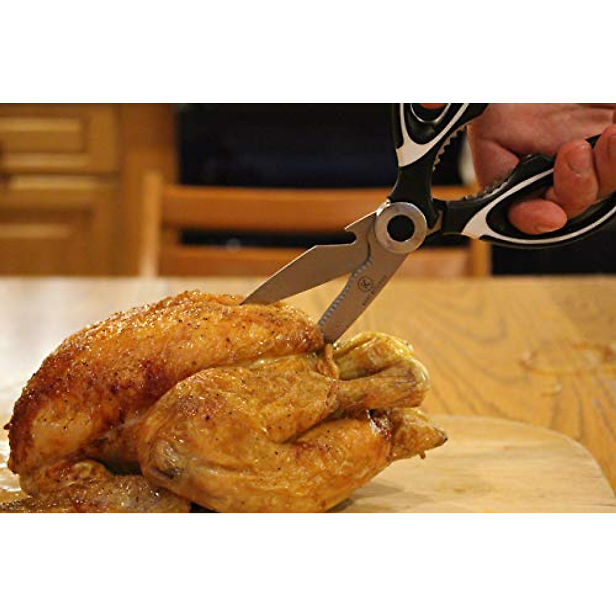 Best kitchen Heavy Duty Cooking Scissors for Food like Chicken, Poultry, Game, Meat, Pizza. Herb Cutting Utility Scissor – Multipurpose Dishwasher Safe Kitchen Shears – Surgical Grade Stainless Steel