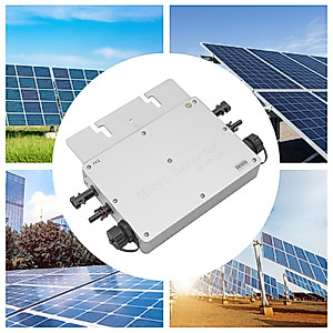 700W Solar Inverter Grid Tie MPPT Micro Inverter, DC22-50V to 120V Self Cooling Pure Sine Wave Solar Inverter w/AC Connection Cable