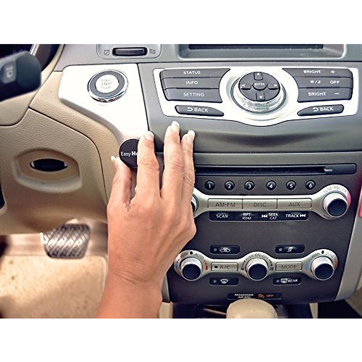 Magnetic Cell Phone Holder By EasyHold - For All Phone Sizes, Apple Or Android - Easy Install On Any Surface Including Desk, Wall, Or Car Dashboard