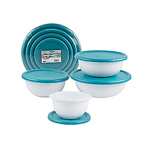BOWL SET 8PC W/COVERS