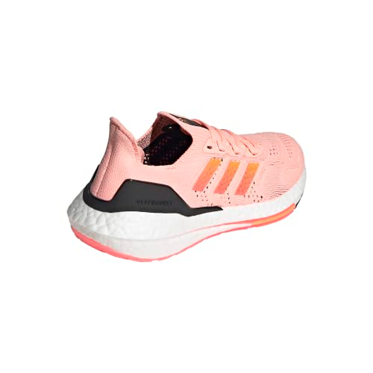 adidas Women's Ultraboost 22 Running Shoe, Light Flash Orange/Flash Orange/Turbo, 7