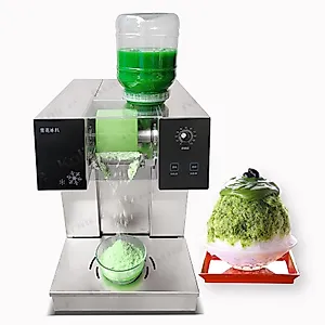 XURUIUS Korean Snowflake Ice Machine, Commercial Heavy-Duty Small Crusher, Milk Mango Smoothie Shaved Ice Machine, Smoothie Machine (120KG)