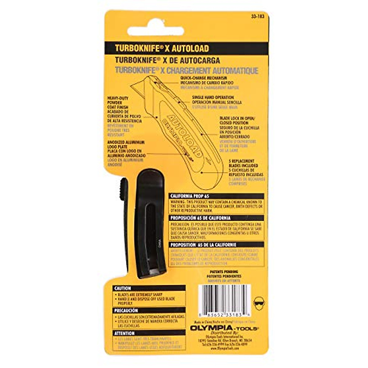 Olympia Tools 33-183 Turboknife by Autoload (Pack of 2)