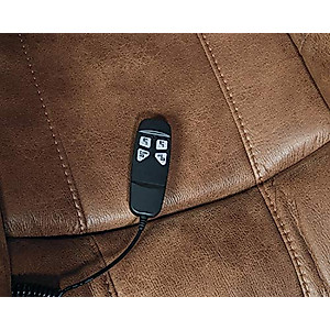 Signature Design by Ashley Yandel Faux Leather Electric Power Lift Recliner for Elderly, Brown