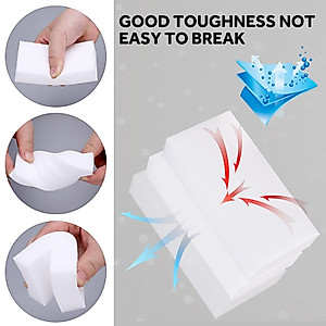 Large Magic Eraser Sponge, Double Compression Melamine Sponges in Bulk Extra Durable,50 Pack Household Cleaning Sponge with No Chemicals,Power Scrubber Foam Cleaning Pads,Kitchen, Bathroom Cleaner