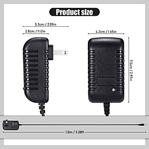 TOBWOLF 2PCS 5V 2A Power Supply Adapter, DC 5V 10W Switching Power Adapter, AC 100V-240V to DC 5 Volt 2 Amp Universal Switching Transformer, 5.5 x 2.5mm Plug for Router, CCTV Camera, Cordless Phone