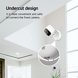 Ayotu 2 Pack Wall Mount for Blink Mini Camera, Easy Installation with Strong 3M Tape Adhesive Holder, Another Installation Methods-Screw Bracket Stand for Blink Mini (Not Including Camera), White