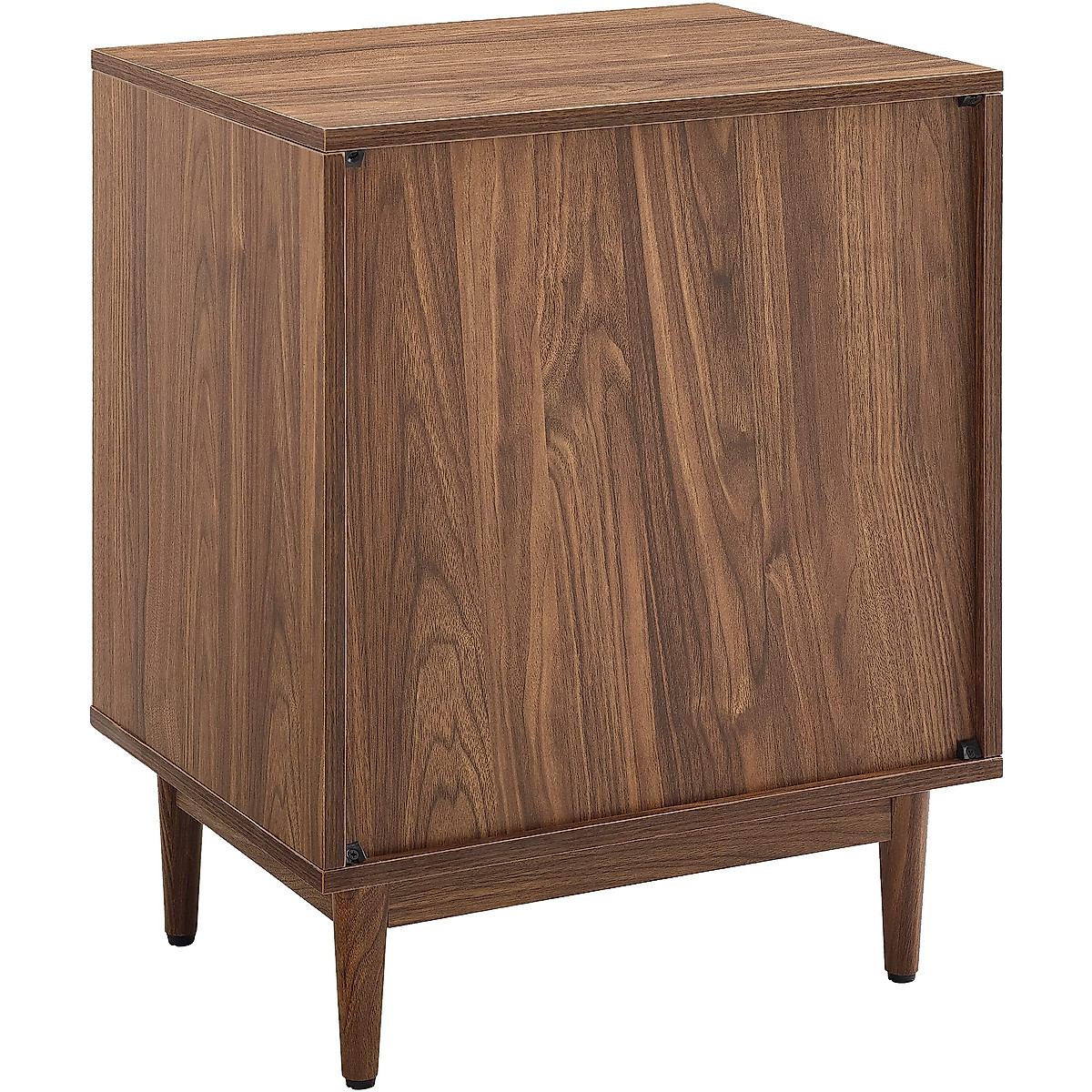 Crosley Furniture CF1117-WA Liam Mid-Century Record Storage End Table, Walnut