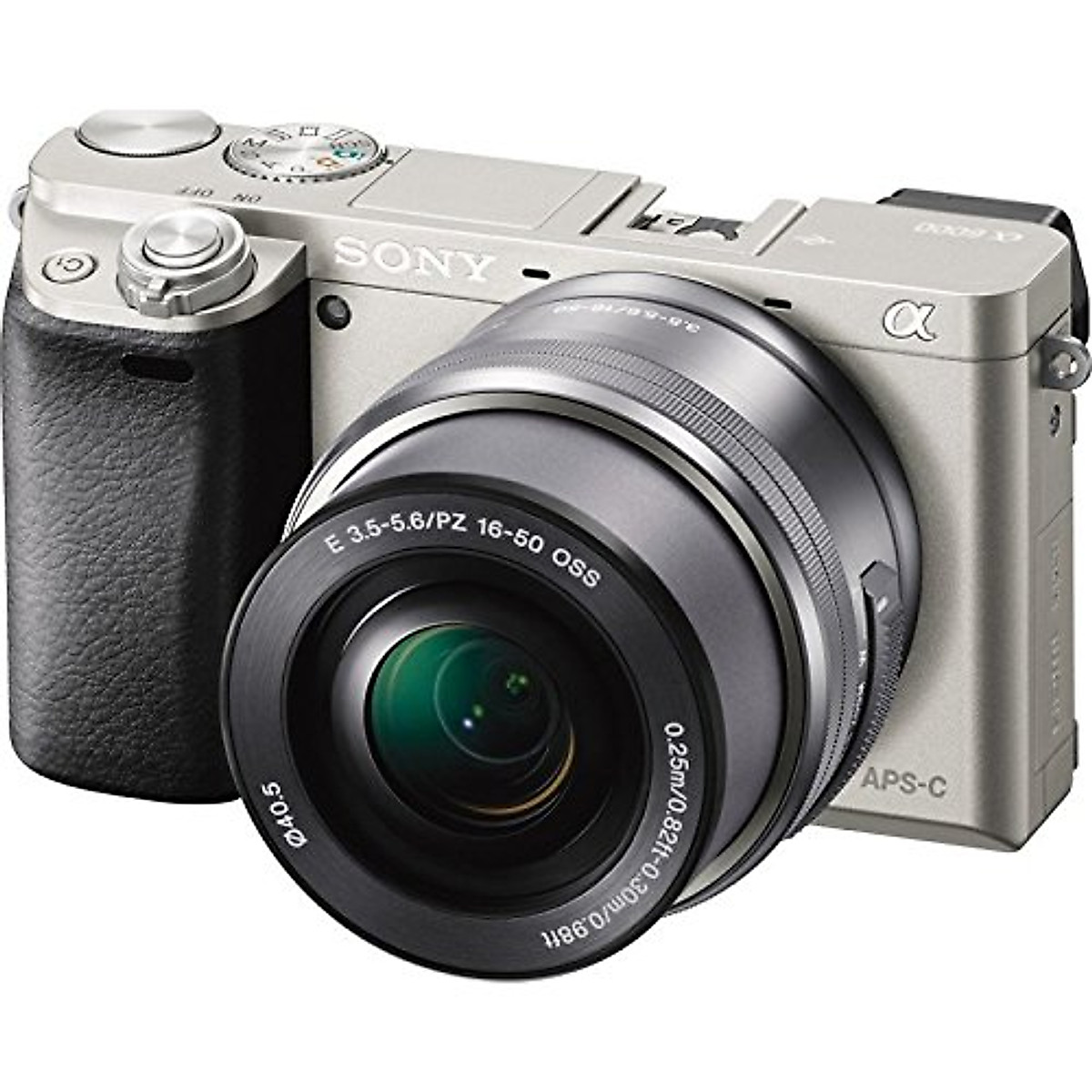 Sony Alpha a6000 24.3MP Digital Camera with 16-50mm Power Zoom and 55-210mm Lenses (Silver)