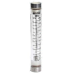 Blue And White (F-40250LN-4) 0.025 - 0.25 GPM Flow Meter; 1/4" FPT