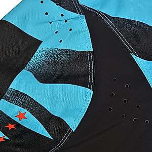 Willbros Motocross Jersey Pants Combo Offroad Dirt Bike Riding MX Gear Set Protective Suit Racewear Blue (Jersey M Pants 32)