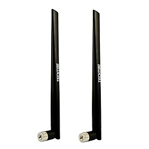 TECHTOO WiFi Antenna Dual Band 7dBi 2.4GHz/5.8GHz with RP-SMA Connector for Wireless Network Router USB Adapter PCI Card IP Camera DJI Phantom Wireless Range Extender FPV UAV Drone