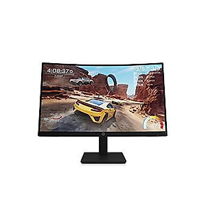 HP 27-inch Curved 165Hz QHD Gaming Monitor, Eyesafe (X27qc, Black) (Renewed)