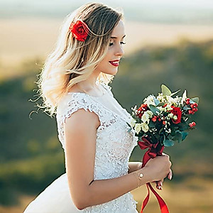 Gold Initial Bracelets for Women, Dainty 14K Gold Filled Layered Paperclip Chain Letter Initial Bracelet 26 Alphabet Disc Charm Bracelet Jewelry Gifts for Women-C