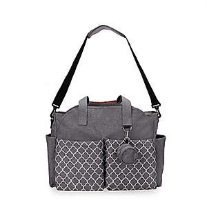 Korolev Nurse Bag for Work, Nurse Tote Bag, Nursing Bag with Multiple Pockets for Nurse and Working Women, Gray