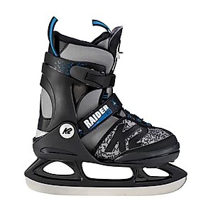 K2 Skate Boy's Raider Ice Skate, Gray Black, 1-5