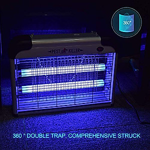 Electric Bug Zapper/Pest Repeller Control-Strongest Indoor 2800 Volt UV Lamp Flying Fly Insect Killer Files Killer Repellent Traps Eliminator Catcher Lure Zap Kills Mosquito