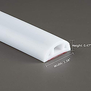 Bathroom Foldable Block water Stopper sealing strip shower threshold dam Self-adhesive silicone shower barrier (39 Inch)